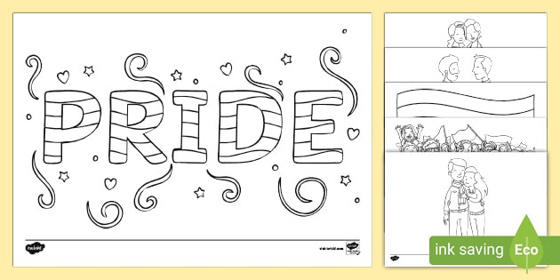 Pride Colouring Pages (teacher made)