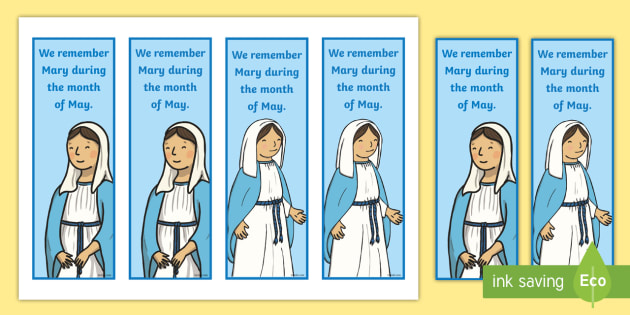 May is the Month of Mary Bookmarks (teacher made)