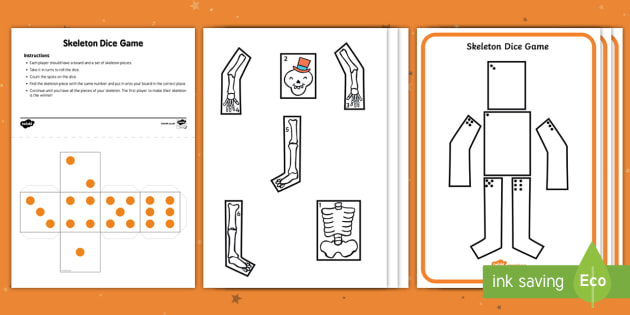 Skeleton Games Dice Game Resource Pack (teacher made)