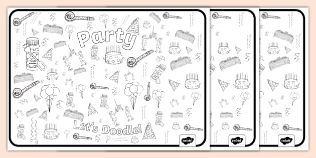 Colouring Pages Parties | twinkl.com.au
