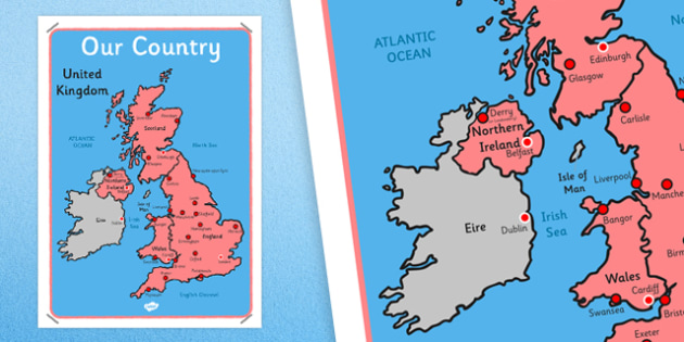 Our Country Large Display Poster A4 (teacher made)