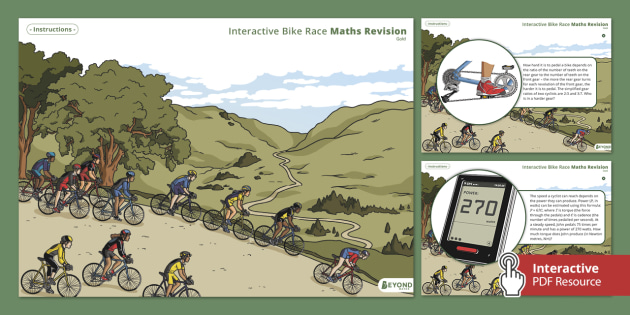 👉 Interactive Bike Race Maths Revision | Beyond