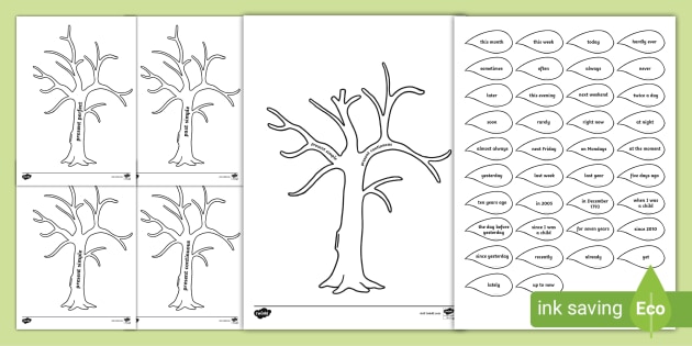FREE ESL Time Word Trees (Teacher-Made)