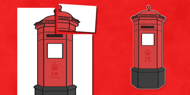 FREE! - Giant Display Role Play Postbox Cut-Out