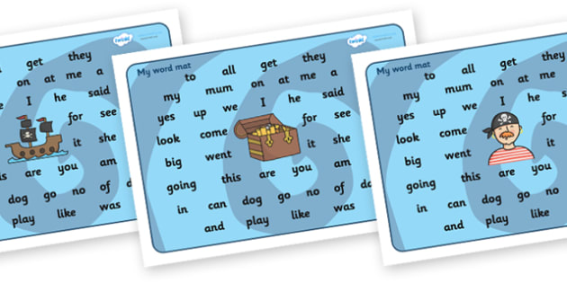 Pirate Themed Word Mats KS2