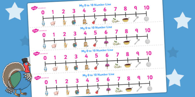 FREE! - The Owl and the Pussycat Number Lines 0 10