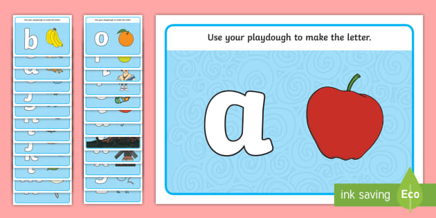 Alphabet Playdough Mats Lowercase (teacher made)