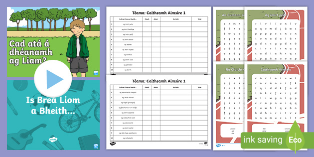 Gaeilge Third/Fourth Class Caitheamh Aimsire (teacher made)