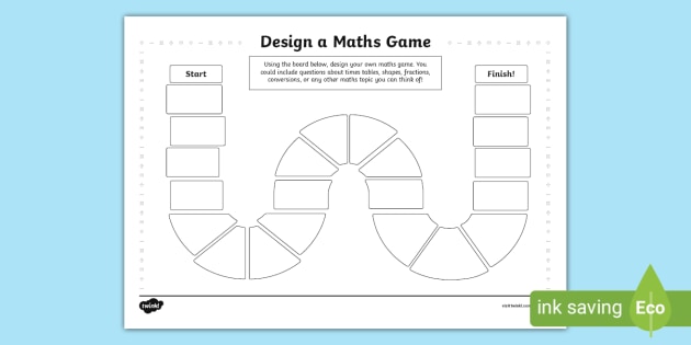 👉 Design a Maths Board Game Activity Sheet (teacher made)