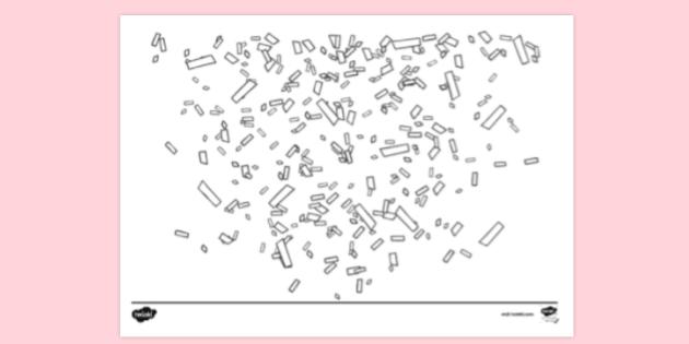 FREE! - Confetti Colouring Page (teacher made)