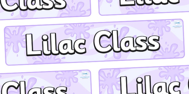 FREE! - Lilac Themed Classroom Display Banner (teacher made)