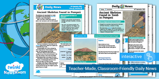 News: Discovery of Pompeii Skeleton | Reading Comprehension