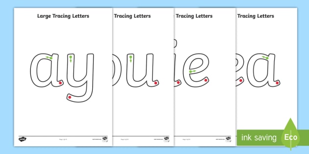 FREE! - Large Phase 5 Tracing Letters (teacher made)