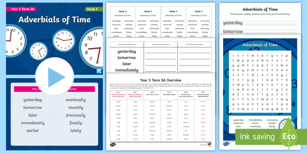 Year 5 Term 3A Week 3 Spelling Pack