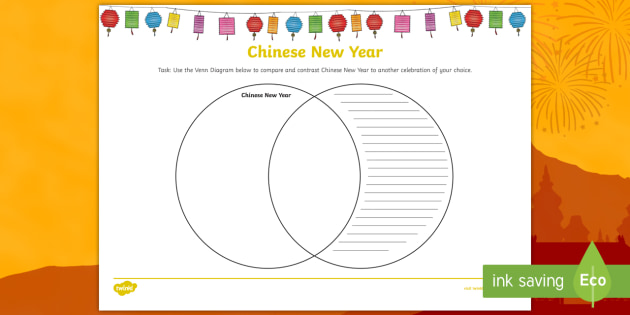 * NEW * Chinese New Year Venn Diagram Activity Sheet