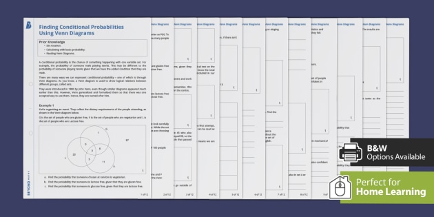 👉 Finding Conditional Probabilities Using Venn Diagrams