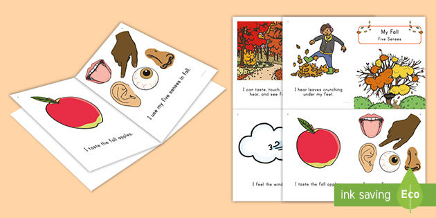 My Fall Five Senses Emergent Reader (Teacher-Made)