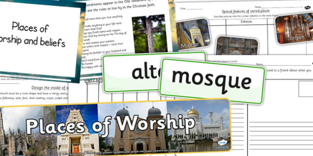 Places Of Worship Worksheet • Twinkl.com.au