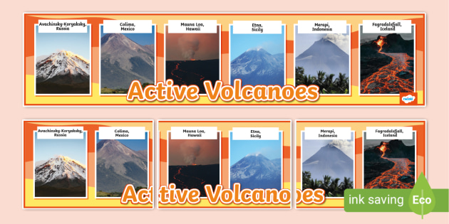 Volcanoes Display Banners | twinkl.com.au