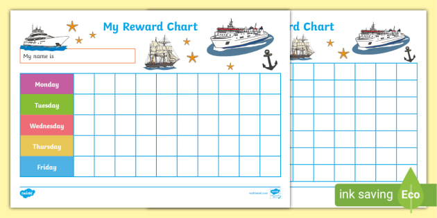 Boat Reward Charts (creat de profesori)