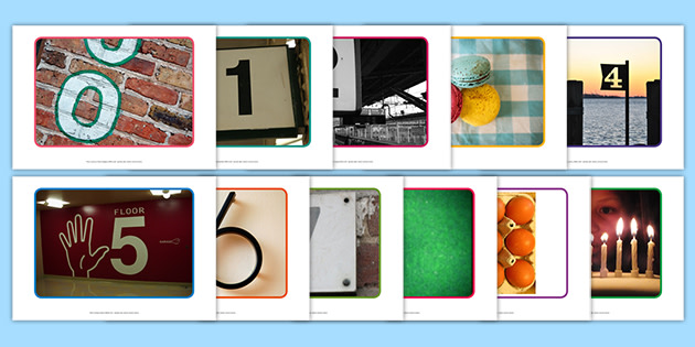 All About Numbers 0 to 10 Photo Pack (teacher made)