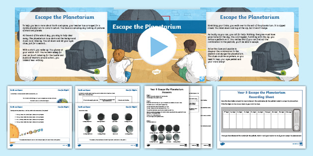 Year 5 Earth and Space Escape the Room Game (teacher made)