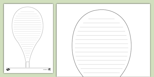 Tennis Racket Template
