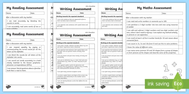 2018/2019 Interim Assessment Key Stage 1 I Can Statements Assessment Pack