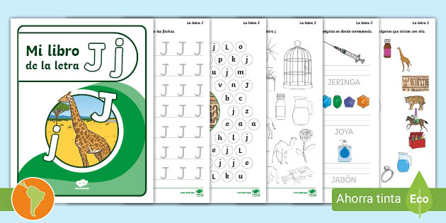 FREE! - Mi libro de la letra j (teacher made)