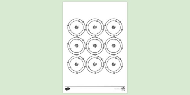 FREE! - Atoms in Most Materials Colouring Sheet