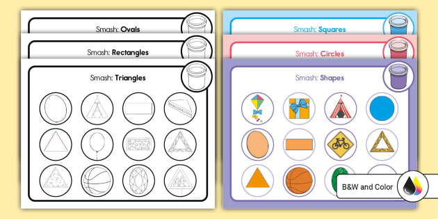 2D Shapes Smash Mats (teacher made)