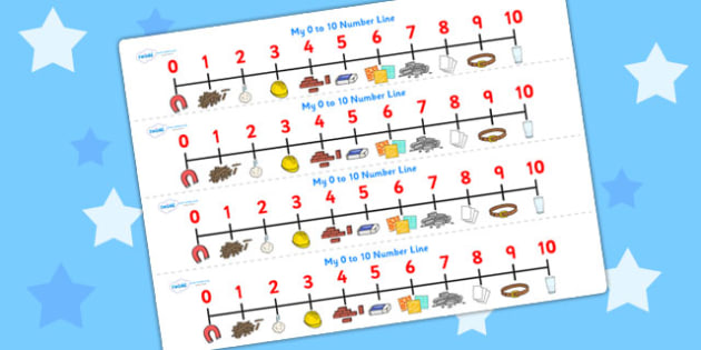 FREE! - Materials Number Line 0 10 (teacher made)