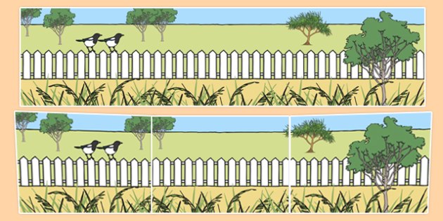 Backyard Habitat Small World Background (teacher made)