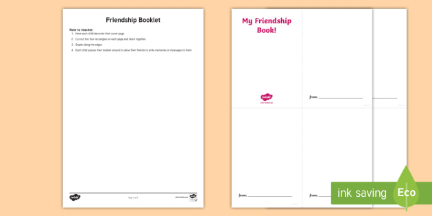 Friendship Activity Booklet (teacher made)