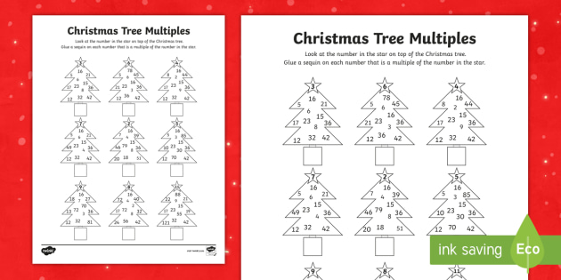 Christmas Tree Multiples Activity
