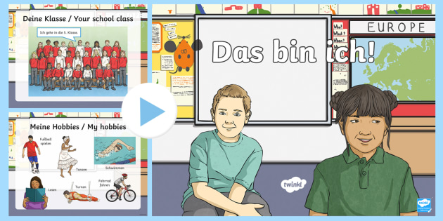 All about me PowerPoint German