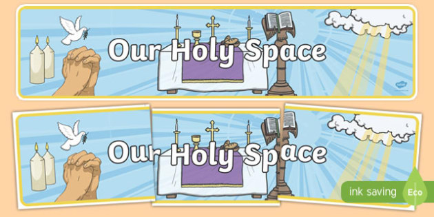 Our Holy Space Display Banner-Irish (teacher made)