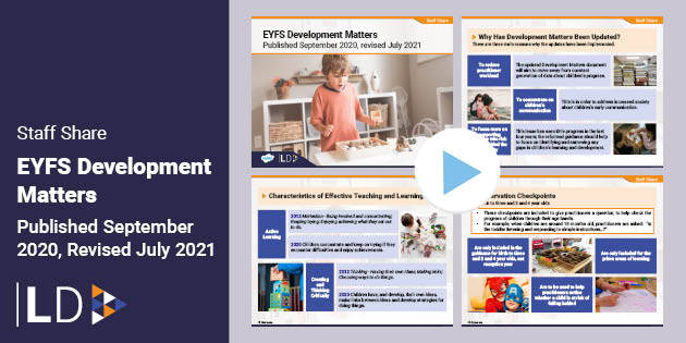 Staff Share: EYFS Development Matters Update 2020