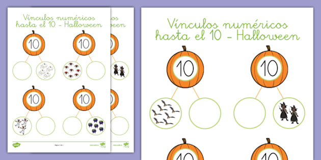 Hojas De Trabajo De Vínculos Numéricos De Primer Grado