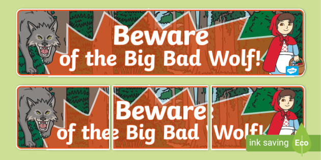 Big Bad Wolf Display Banner - Twinkl - KS1 Literacy Display