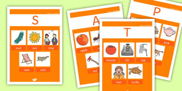 Phase 2 Phonemes Display Posters (teacher made)