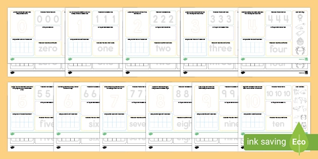 Numbers 0-10 Mat Activity Pack (teacher made)