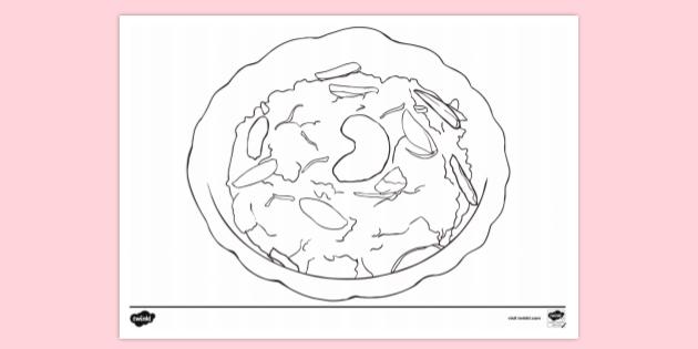 FREE! - Suji Halwa Colouring | Colouring Sheets
