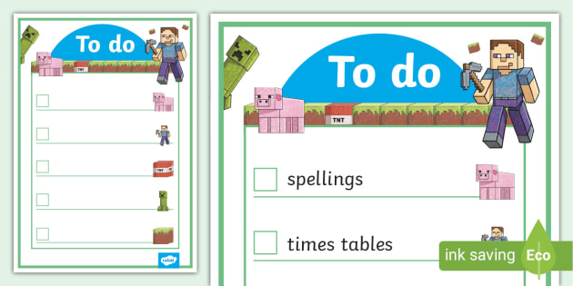 Gaming-Themed To Do List (teacher made)