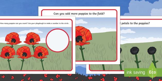 Poppy Playdough Mats (teacher made)