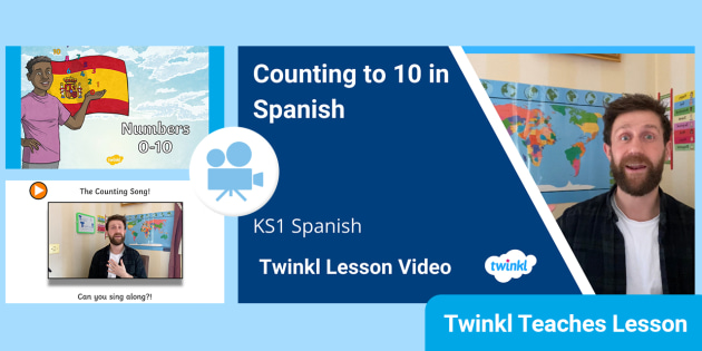 FREE! - 👉 KS1 (Ages 5-7) Spanish: Counting to 10 Video Lesson