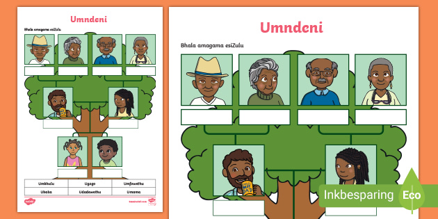 Umndeni – Family Tree isiZulu