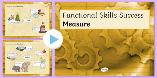 Functional Skills Measure Success PowerPoint