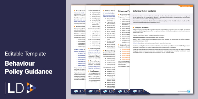 Behaviour Policy - leaders (teacher made)