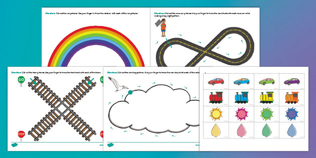 Cross the Midline Activity Mats (teacher made)